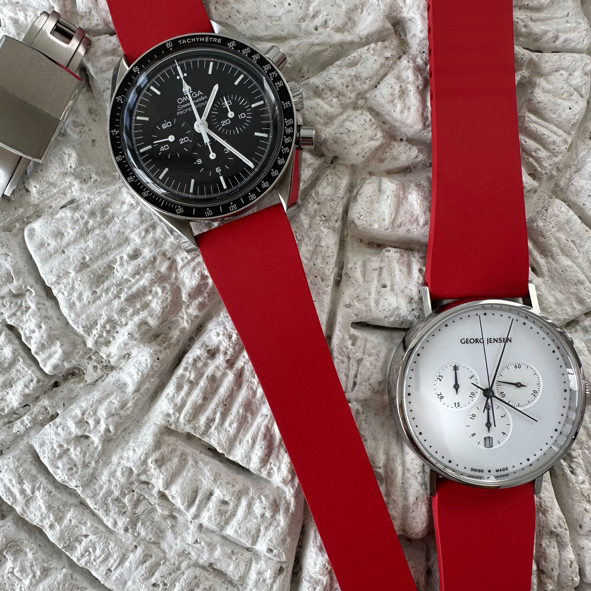 Red Rubber Watch Strap – GRAEL